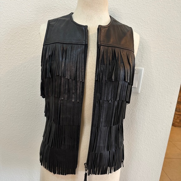 Cusp by Neiman Marcus | Jackets & Coats | Cusp Fringe Leather Vest | Poshmark